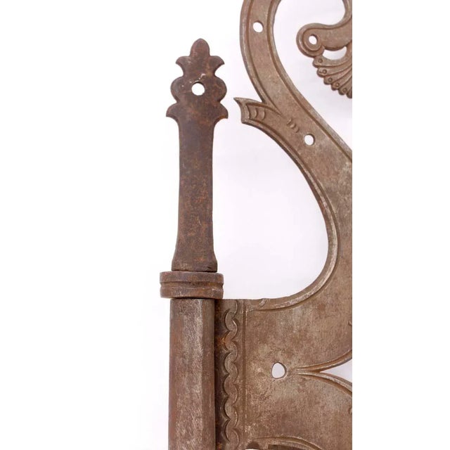 Antique Late 19th Century Medieval Ornamental Gothic Strap Hinge | Chairish