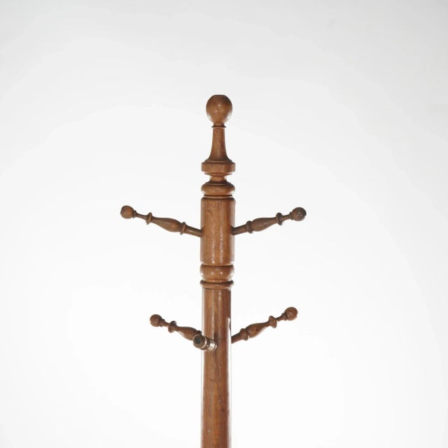 Antique Arts & Crafts Mahogany Hall Tree Circa 1930 | Chairish