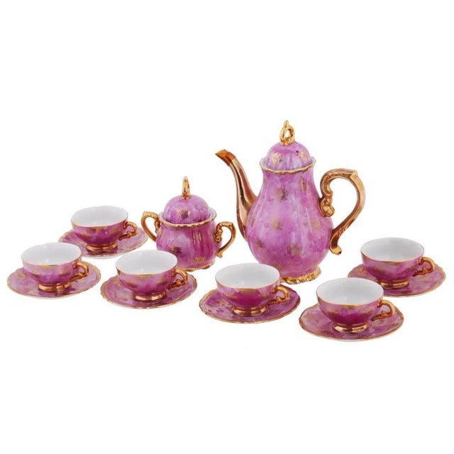 16 Piece 1970s Vintage Royal Crown Tea Set | Chairish