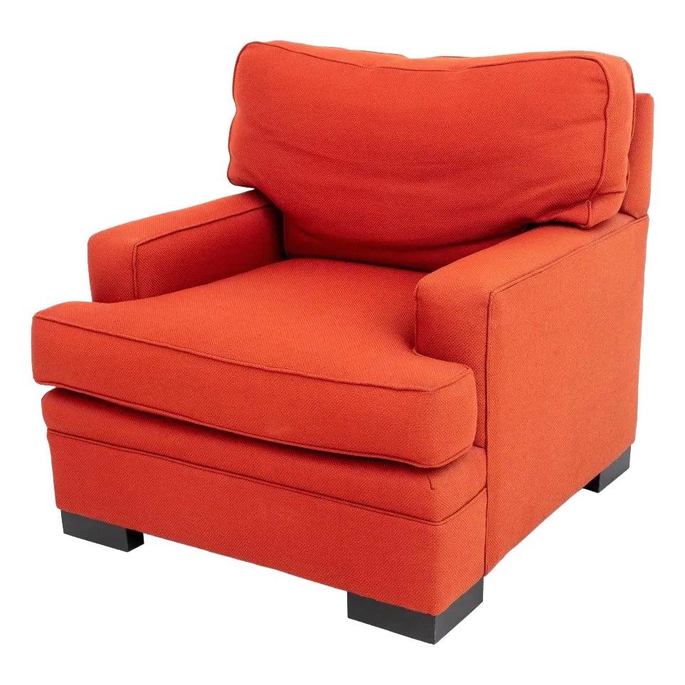 Kravet Furniture Orange Armchair | Chairish
