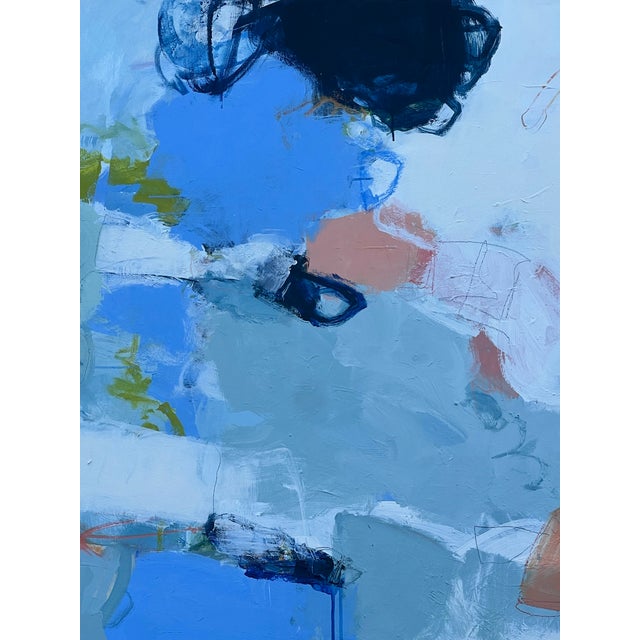 Original Non-Objective Painting on Canvas, Signed | Chairish