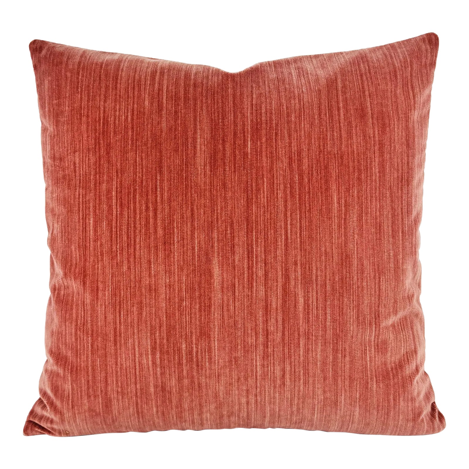 Lee Jofa Barnwell Pink Coral Velvet in Petal Pillow Cover | Chairish