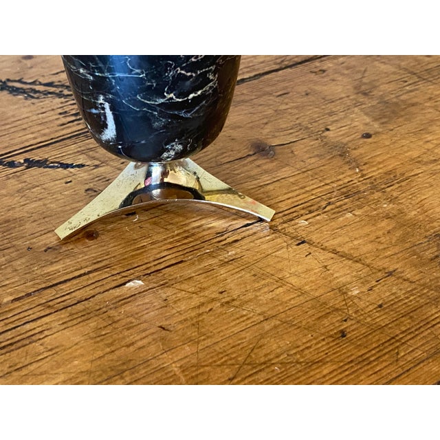 Mid 20th Century Ronson Black Marble Table Top Lighter | Chairish