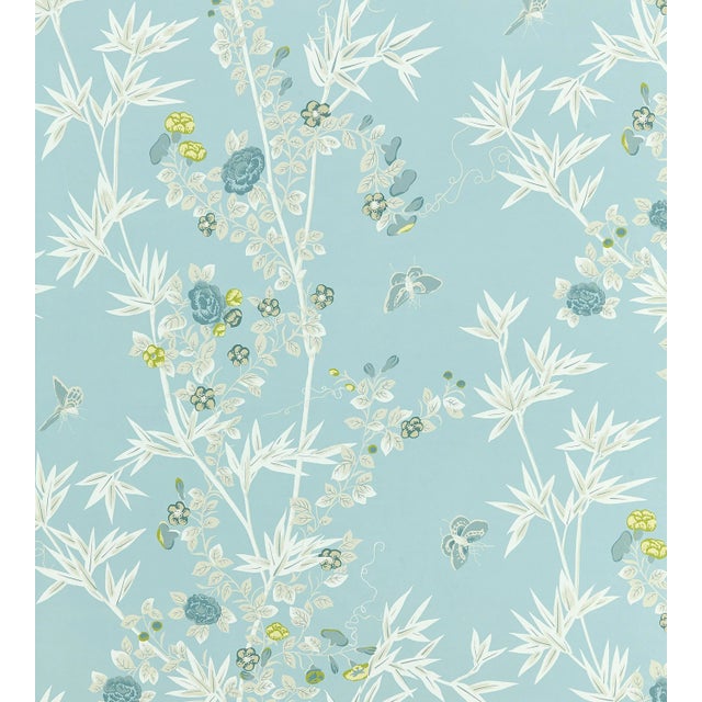 The House of Scalamandré Jardin De Chine Wallcovering, Ciel | Chairish