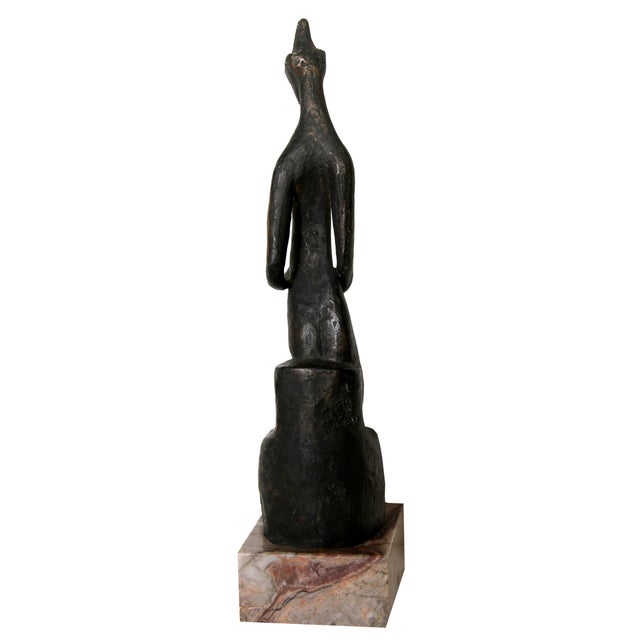 Ruth Gutman "Praying Woman" Sculpture | Chairish