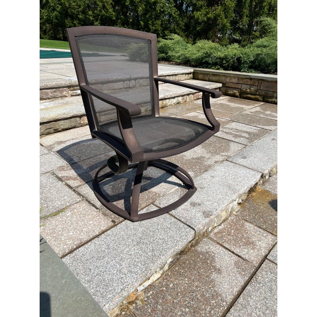 Brown Jordan Coast Parabolic Swivel Rocker | Chairish