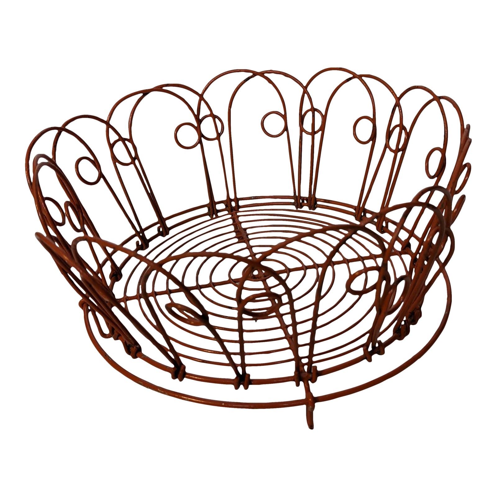 Antique German Collapsible Wire Basket | Chairish