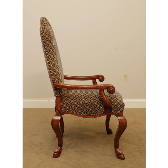 Italian Hoof Foot Upholstered Armchair | Chairish