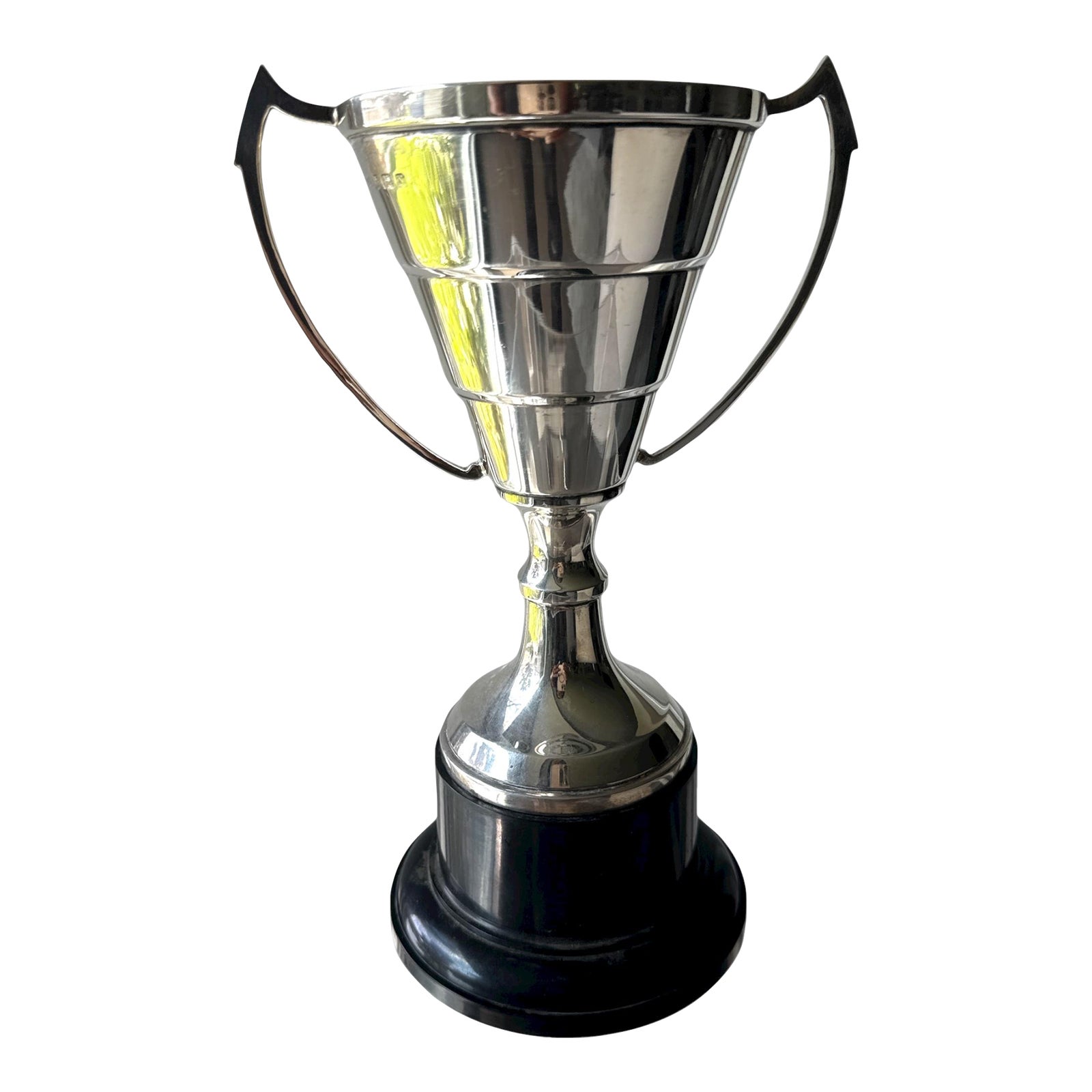 Vintage English Hallmarked Sterling Silver Trophy Cup – Art Deco Form ...