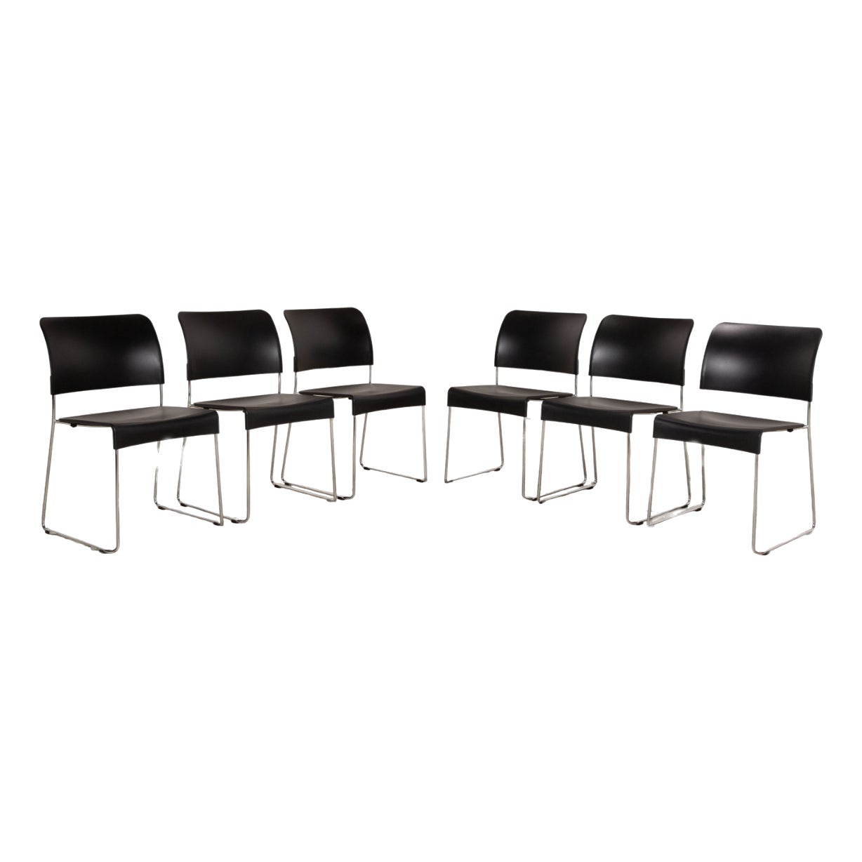 Sim Plastic Chairs from Vitra, Set of 6 | Chairish