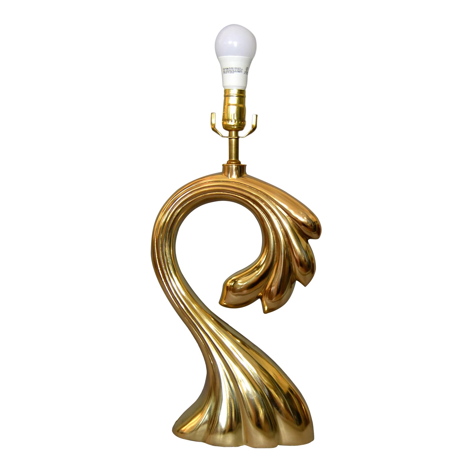Pierre Cardin Manner Sculptural Brass Table Lamp Mid-Century Modern ...