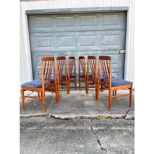 Set of Six Mid Century Modern Dining Chairs by Benny Linden | Chairish
