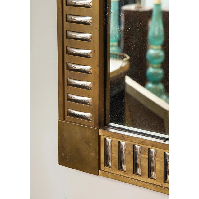 Rectangular Bronze Mirror With Mirrored Inserts in the Neoclassic ...