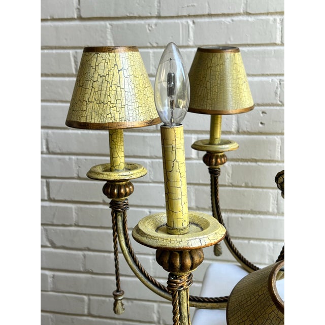 Vintage Dorothy Draper Style Hollywood Regency Hand Painted Tole 6 ...