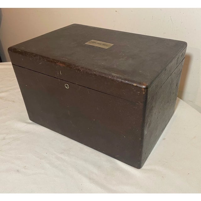 Quality Antique 1800's Handmade Wooden Glass Cigar Tobacco Humidor Box ...