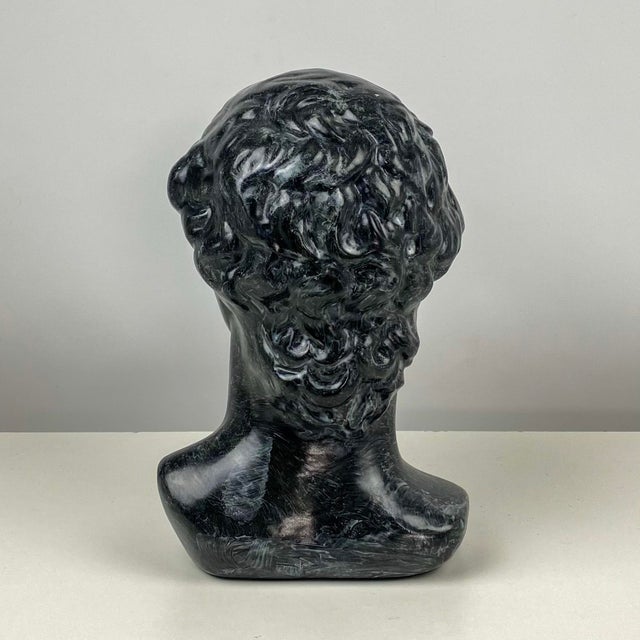 Vintage Glazed Ceramic David of Michelangelo Statue | Chairish