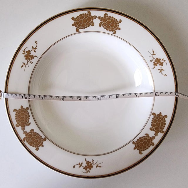 1990s Mikasa Turtle Pattern Bone China Plate | Chairish
