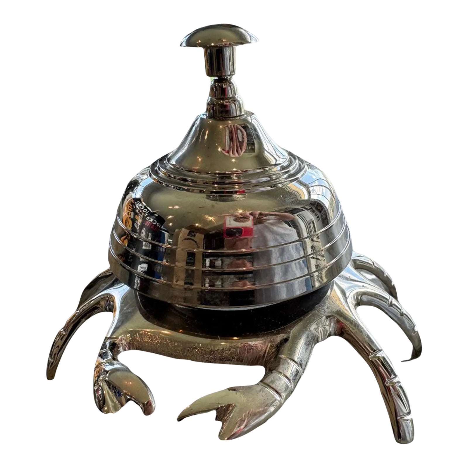 Vintage Crab Nautical Countertop Service Bell | Chairish