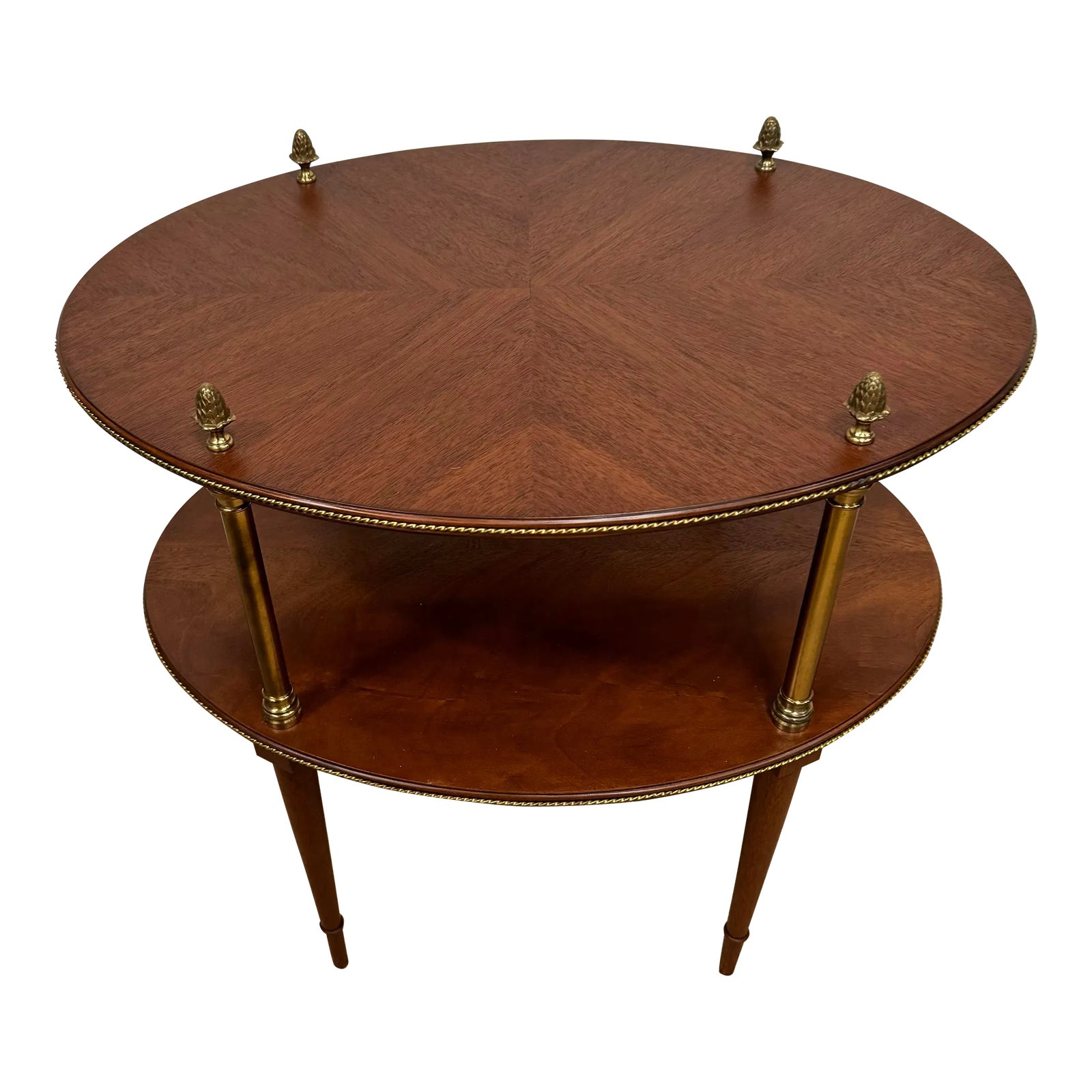 Vintage Two Tier French Side Table | Chairish