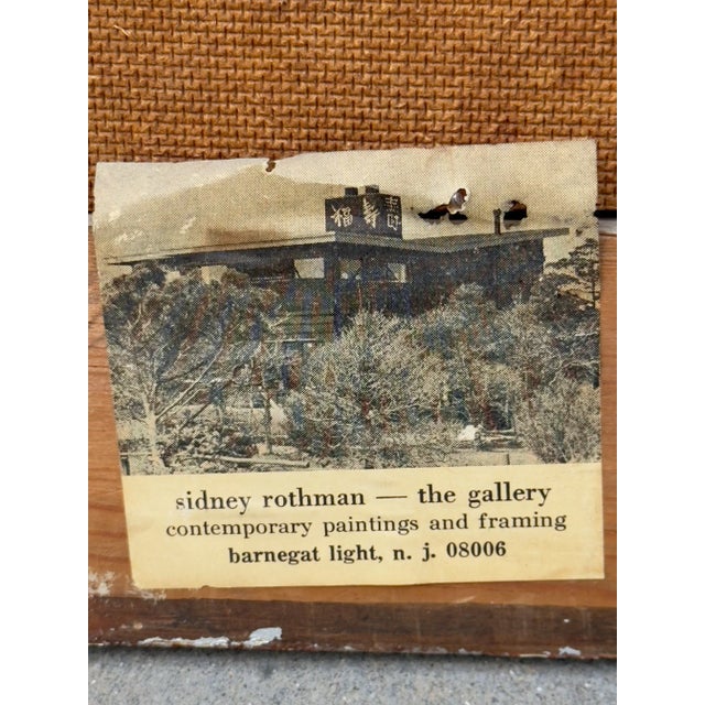 ate 20th Century Framed Collins Thomas Bright Modern Cityscape Painting ...