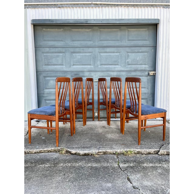 Set of Six Mid Century Modern Dining Chairs by Benny Linden | Chairish