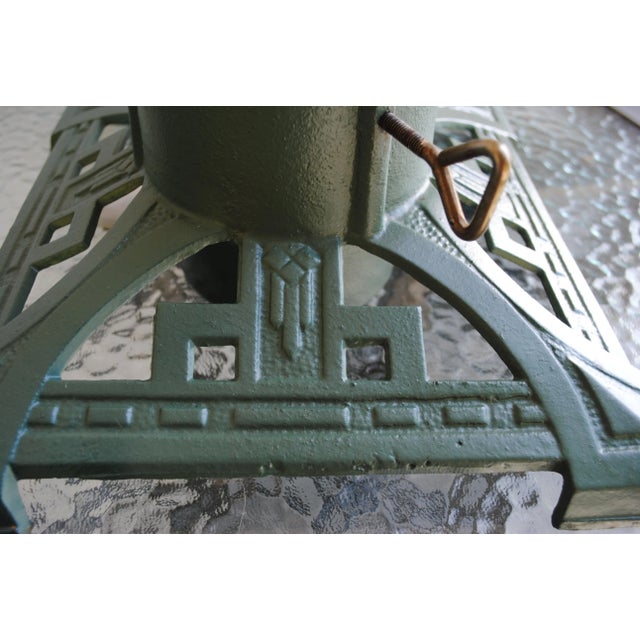 Art Deco Style Cast Iron Christmas Tree Stand | Chairish