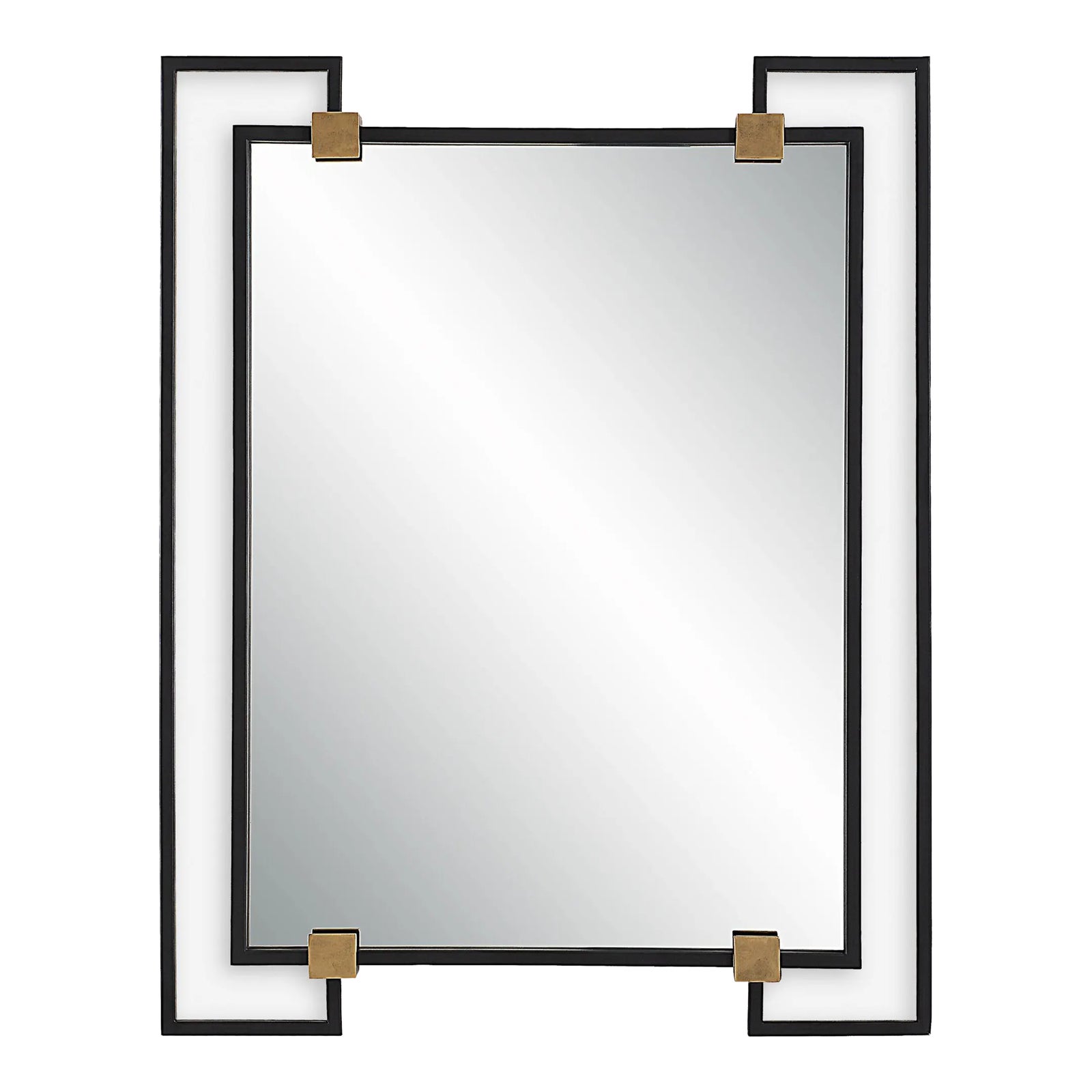 Ivey Rectangle Industrial Mirror | Chairish