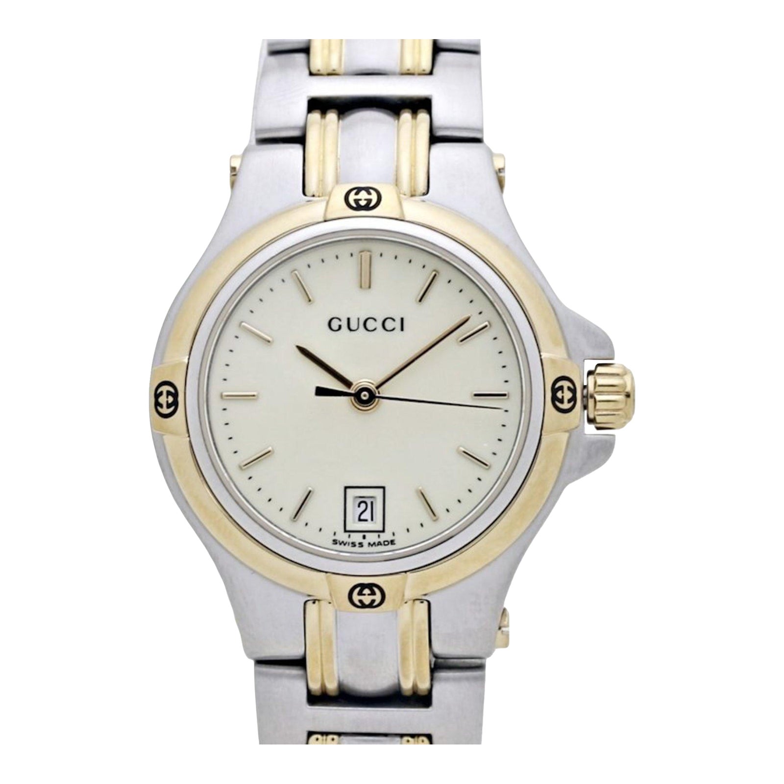 Gucci 9045 Series 9040L Stainless Steel Xgp [Gold Plated] Women's Watch ...