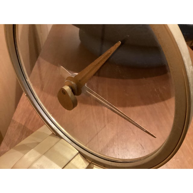 Vintage Mid Century Golden Hour Clock by Jefferson | Chairish