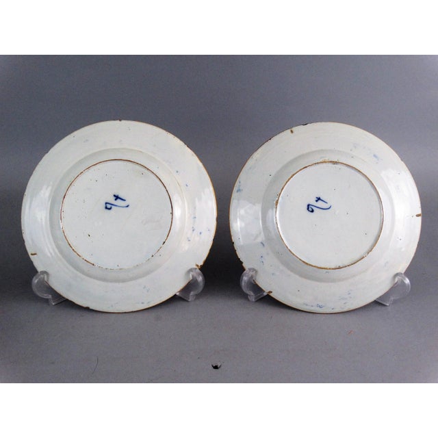 18th-Century Dutch Delft Plates With Figures, Long Eliza, Pair | Chairish