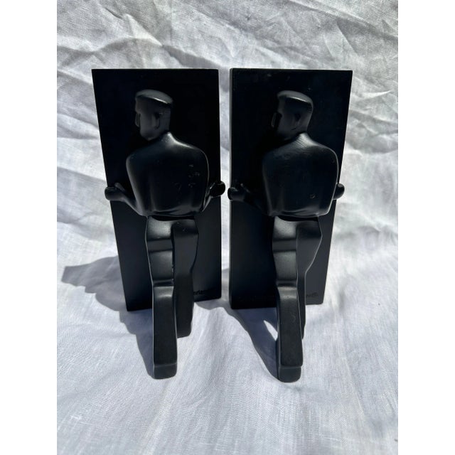 Chris Collicott Leaning Men Bookends-A Pair | Chairish