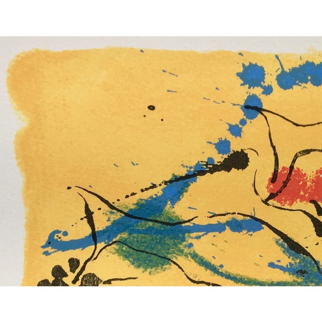 1990s “Yellow Fishes” Screen Print by Dutch Artist Nic Jonk - | Chairish