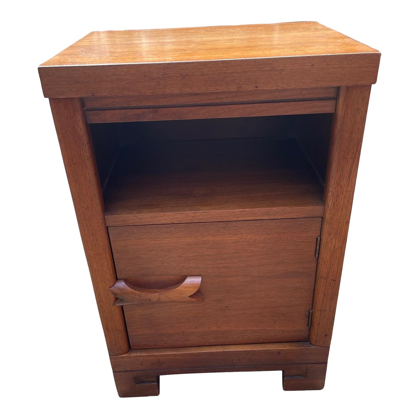 Mid Century Modern Teak Nightstand or Side Table | Chairish