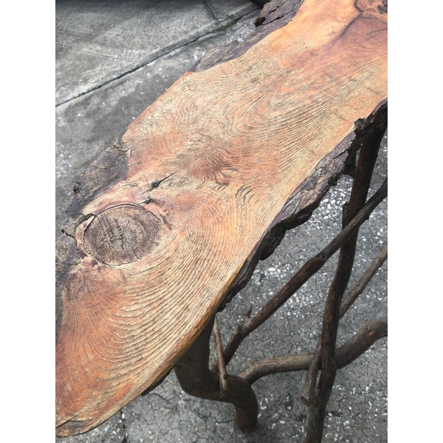 Vintage Twig Console Table | Chairish