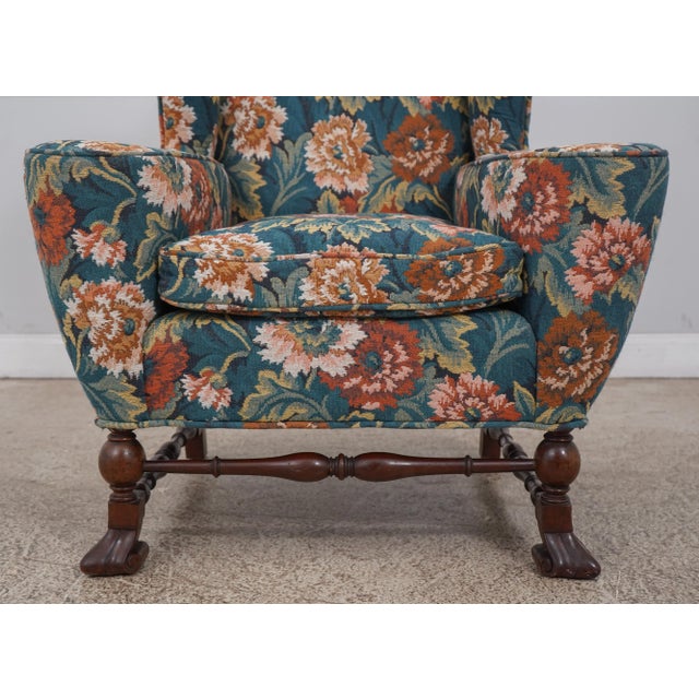 Pair Vintage George III Style Winged Throne Chairs | Chairish