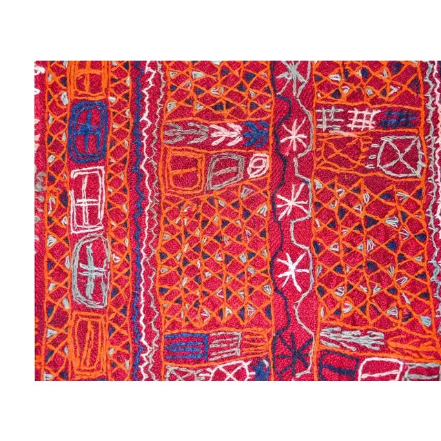 Vintage Late 20th Century Iraqi Embroidered Panel | Chairish