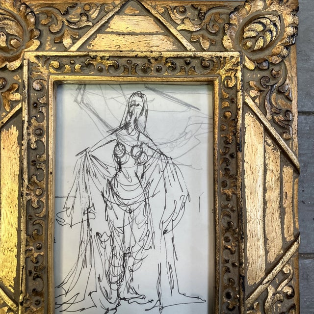 1960’s Original Pen & Ink Theater Drawing | Chairish
