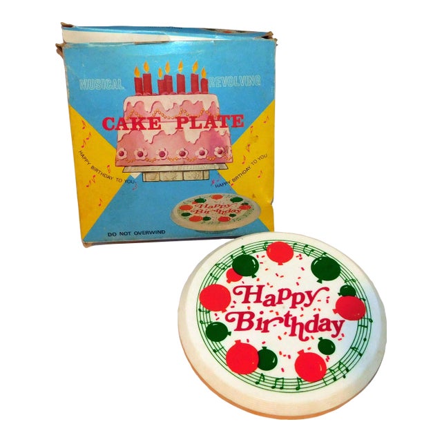Vintage Revolving Cake Plate | Chairish
