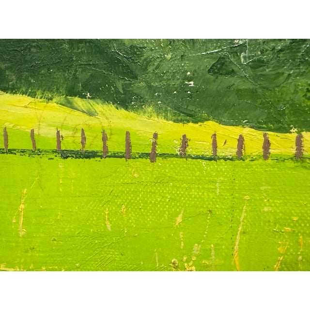 Artist Mathews Vintage Farmhouse Painting | Chairish