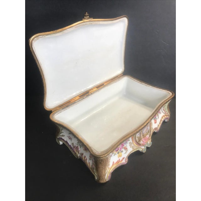 Antique Porcelain Jewelry Box Casket, Edmé Samson. France, Circa 1860 ...