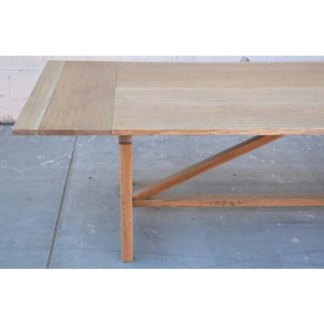 Expandable Farm Table in Distressed Rift Sawn Oak by Petersen Antiques ...