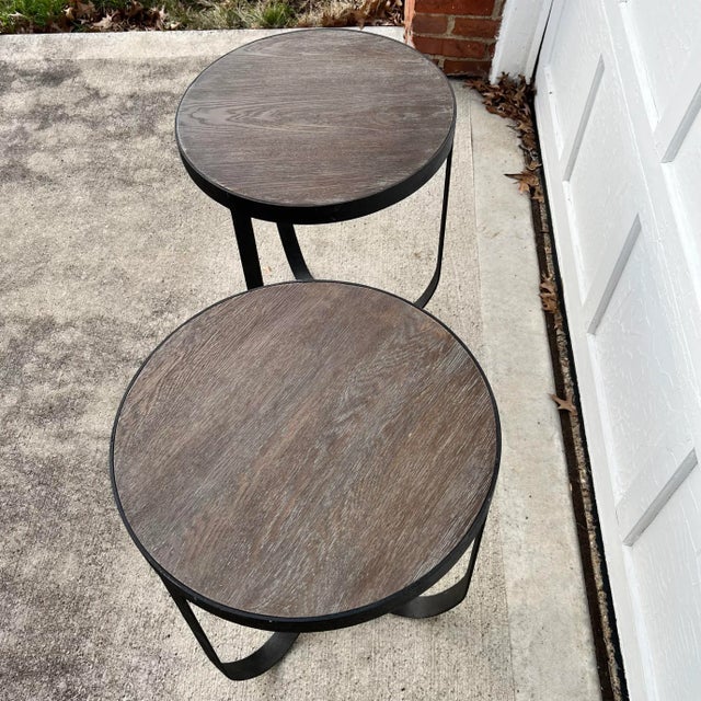 Zentique Deo Side Table - a Pair | Chairish