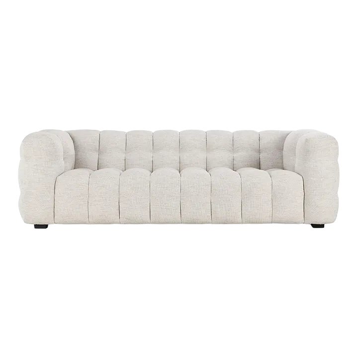 Tufted Off-White Modern Sofa | Chairish