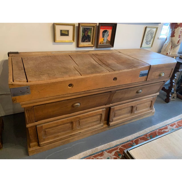 Mid 19th Century Large French Butcher Block | Chairish