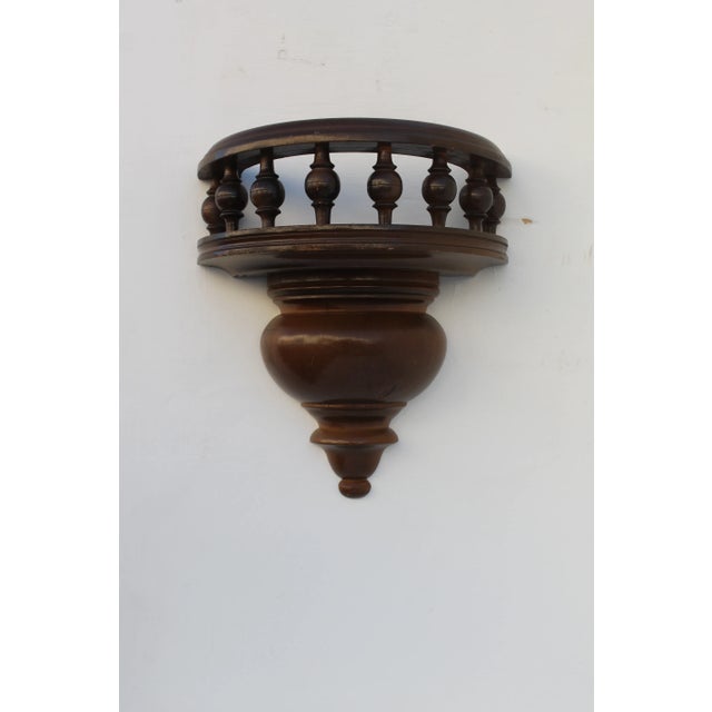 Vintage Traditional Spindle Wall Shelf | Chairish