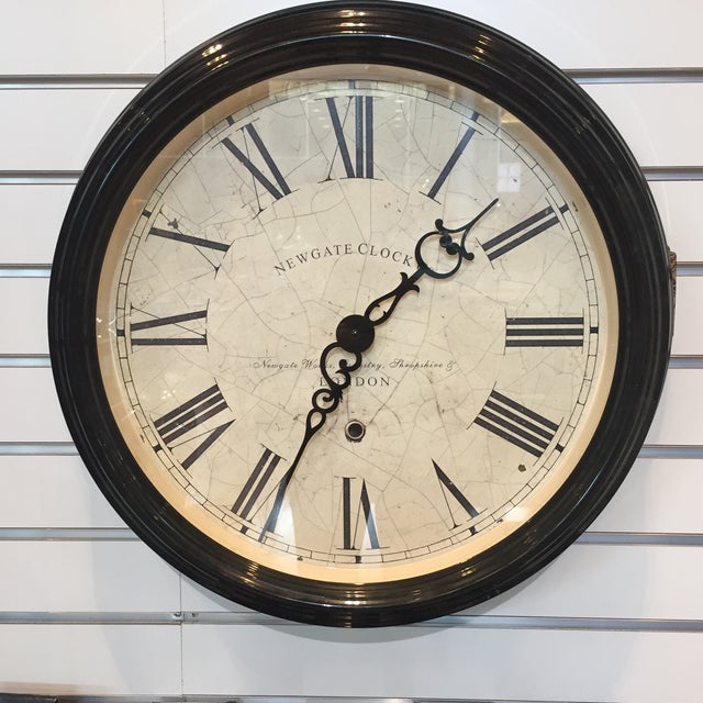 Newgate Clock Co. British Vintage Style Wall Clock | Chairish