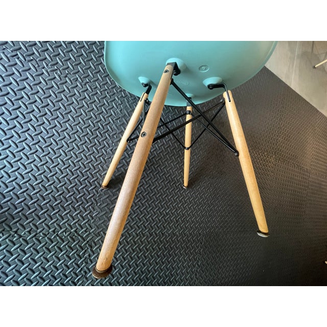 Eames for Herman Miller Molded Plastic Chair With Dowel Legs | Chairish