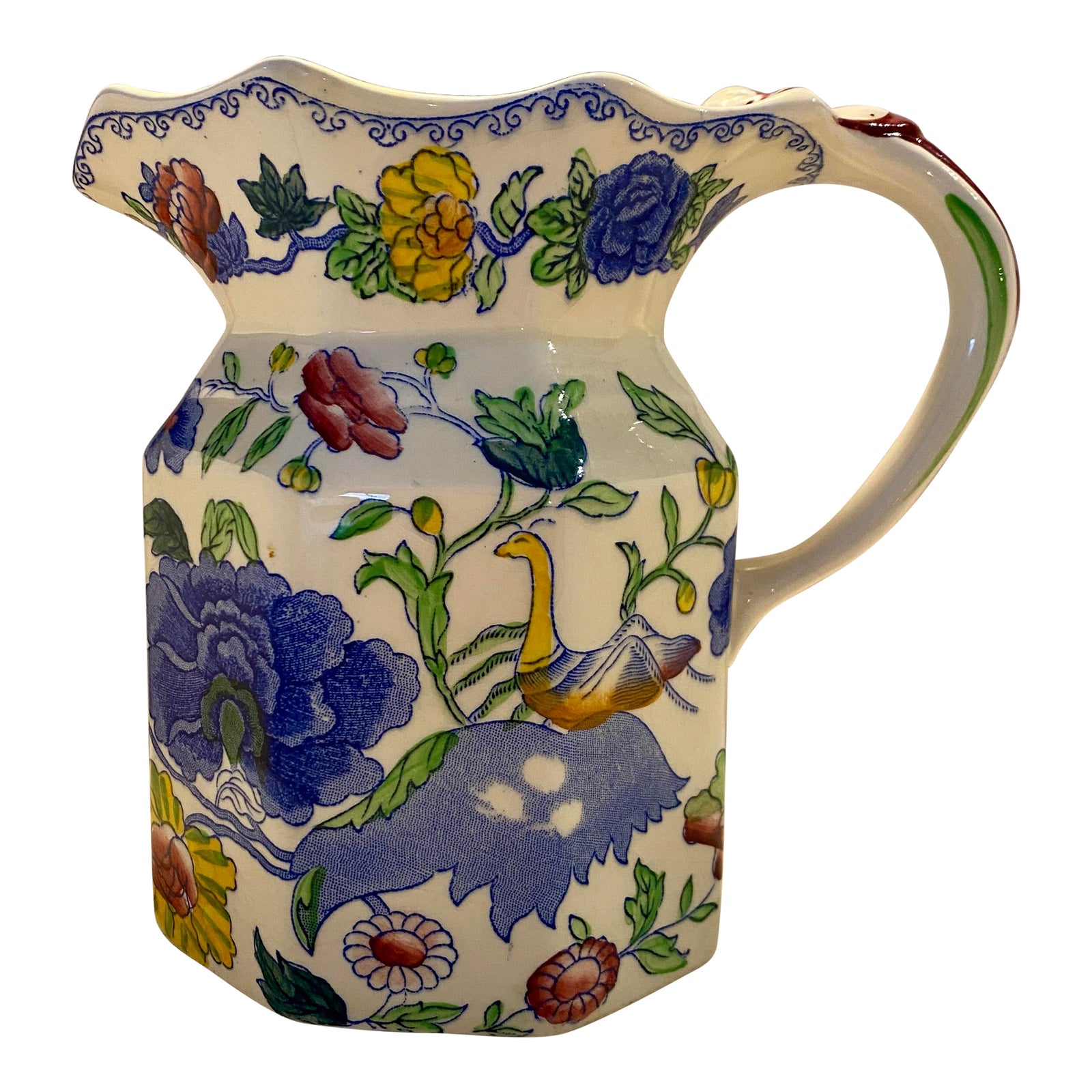 1960s Mason’s Ironstone Pitcher Seven Inch | Chairish
