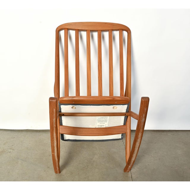 1970s Benny Linden Rocking Chair Teak Rocker Danish Modern | Chairish