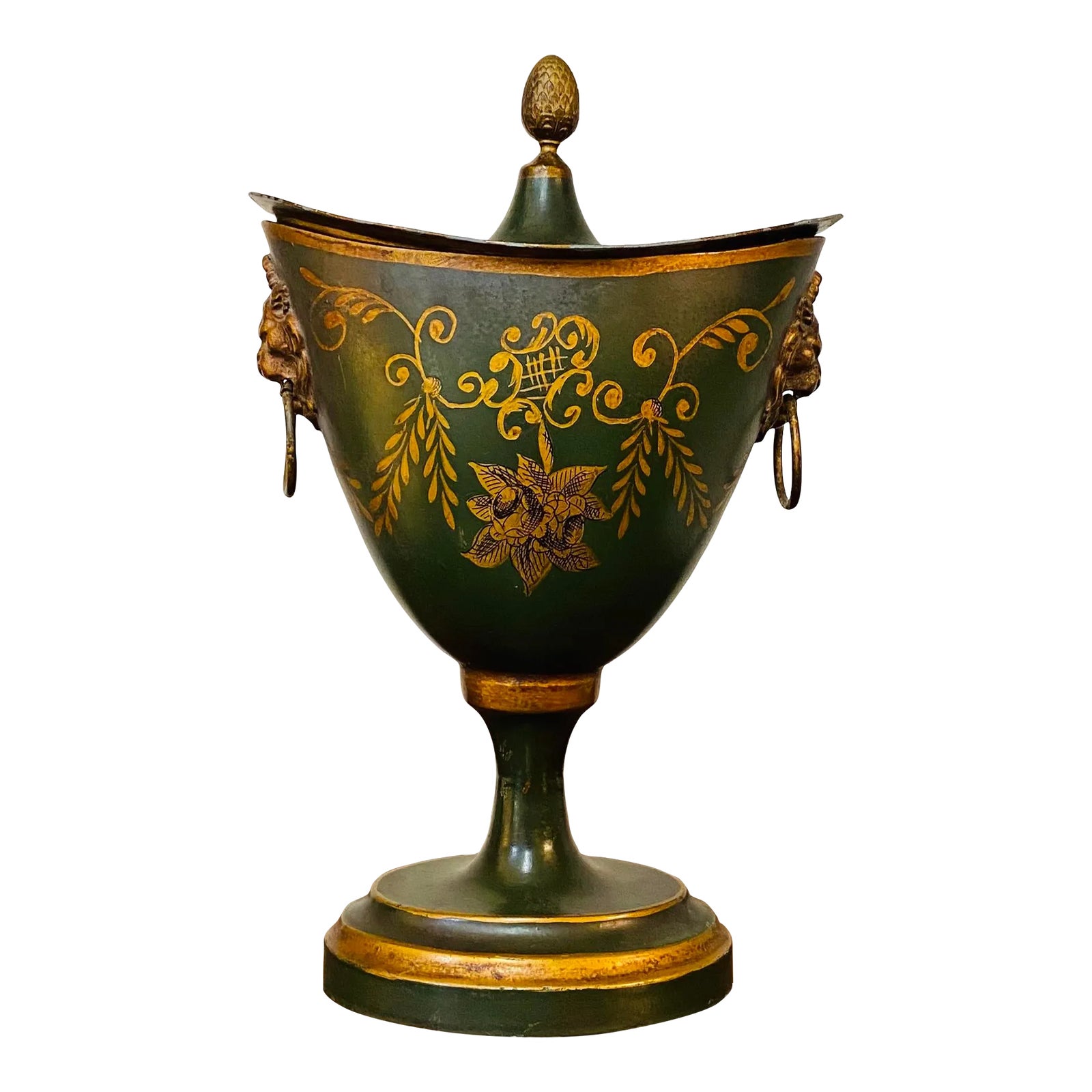 Antique French Tole Urn | Chairish